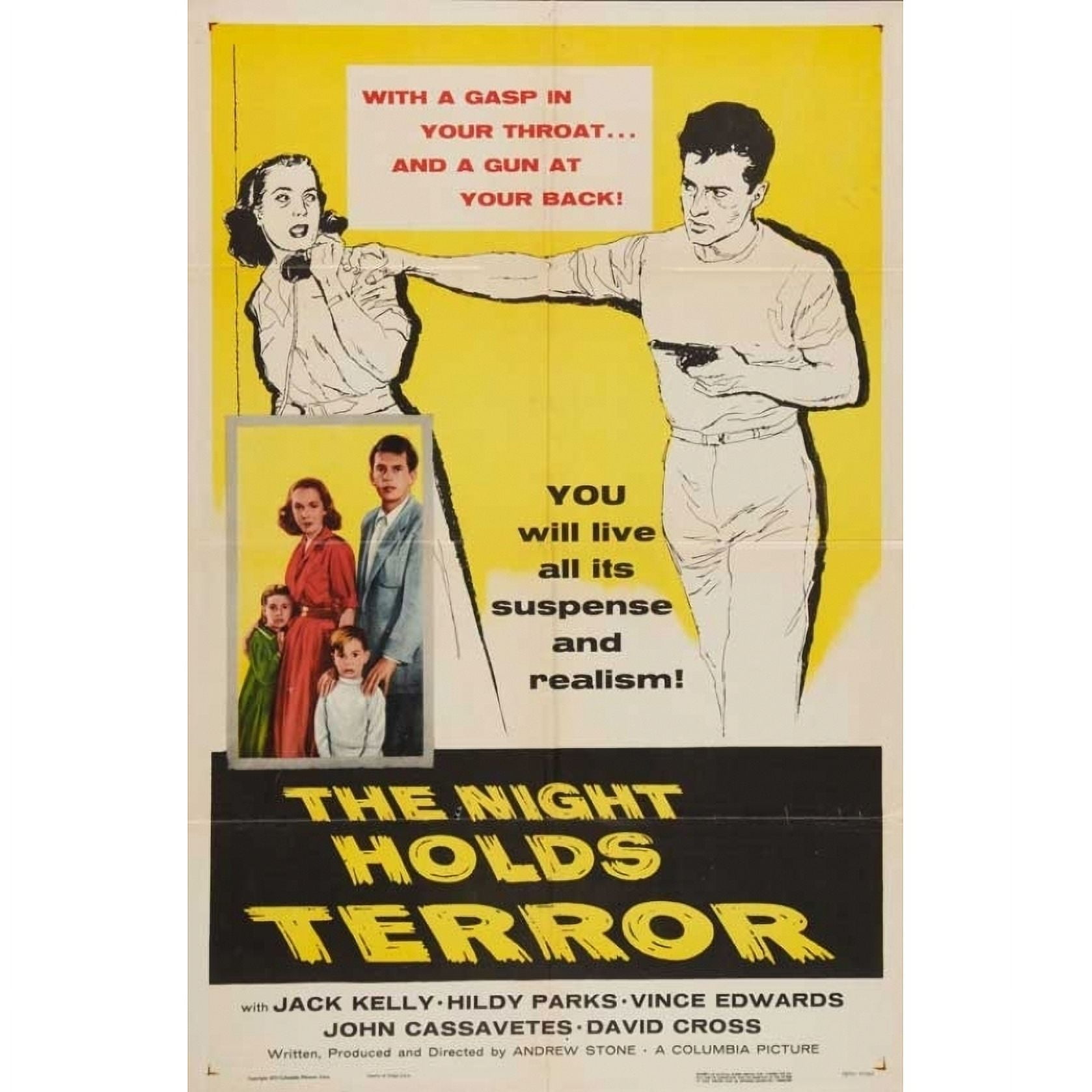 Night Holds Terror, The Movie Poster Print (27 x 40) - Walmart.com