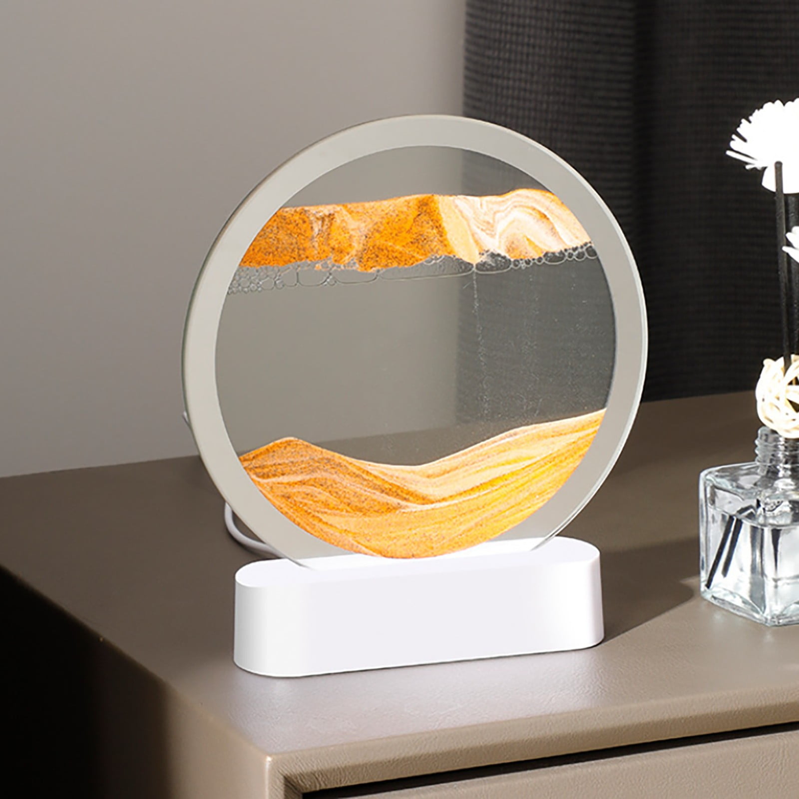 Night Lamp Cute YMoving Sand Art Picture Color Changing Quicksand Lamp ...