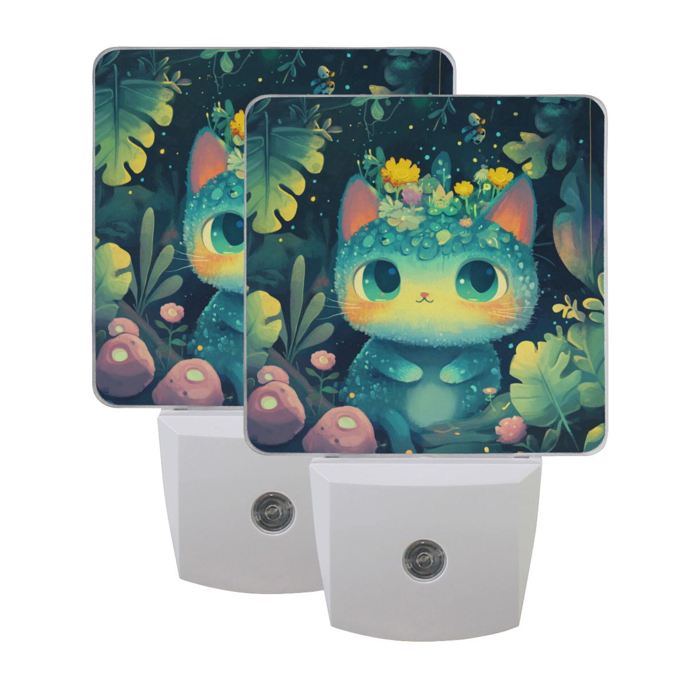 Night Light 3x4.5x1.4In LED Sensor Night Light Instruction Bedroom Baby ...