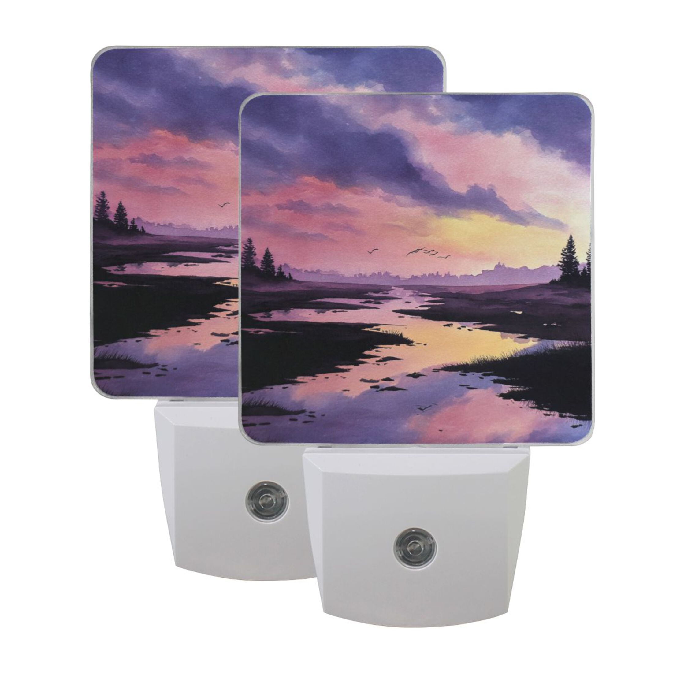 Night Light 3x4.5x1.4In LED Sensor Night Light Instruction Bedroom Baby ...