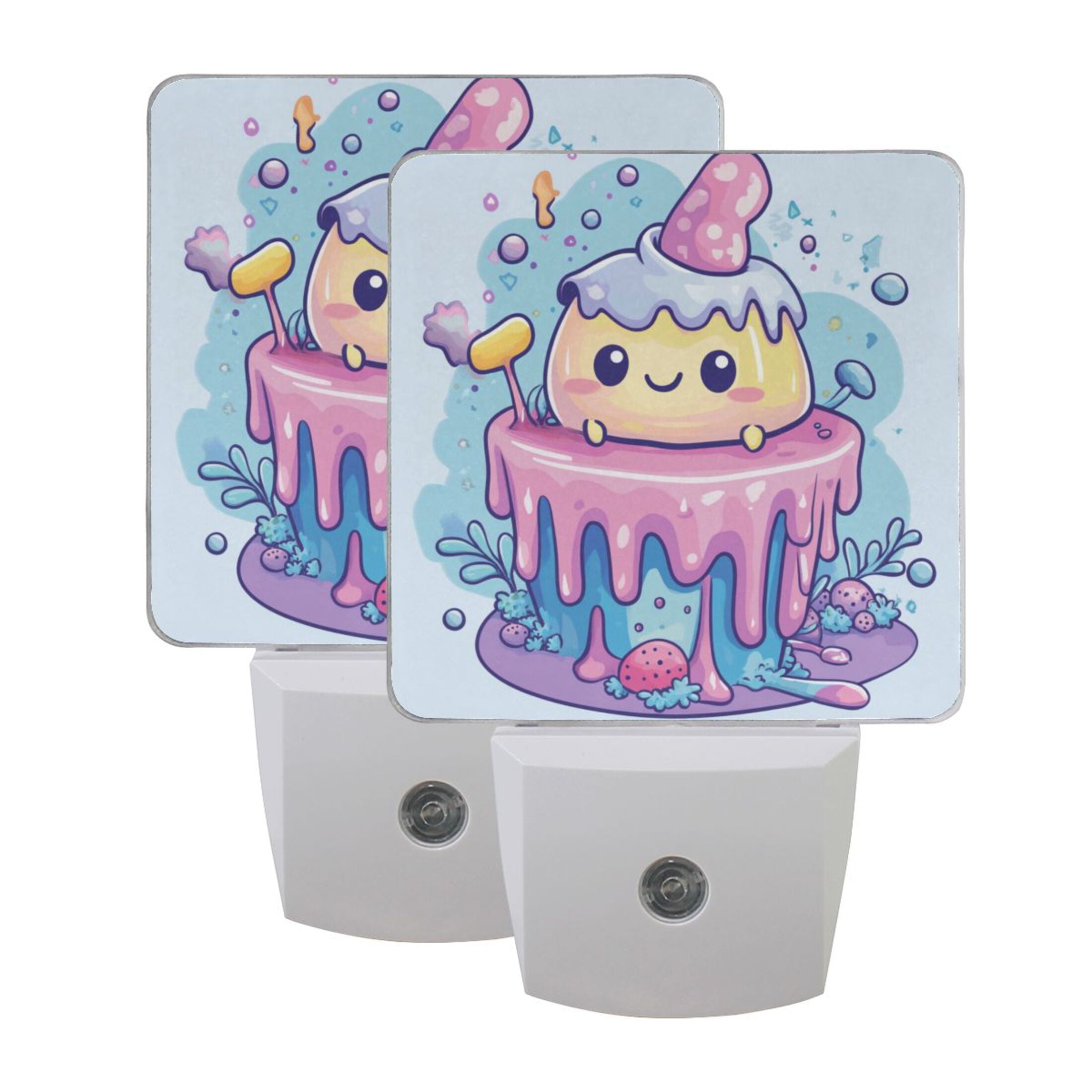 Night Light 3x4.5x1.4In LED Sensor Night Light Instruction Bedroom Baby ...