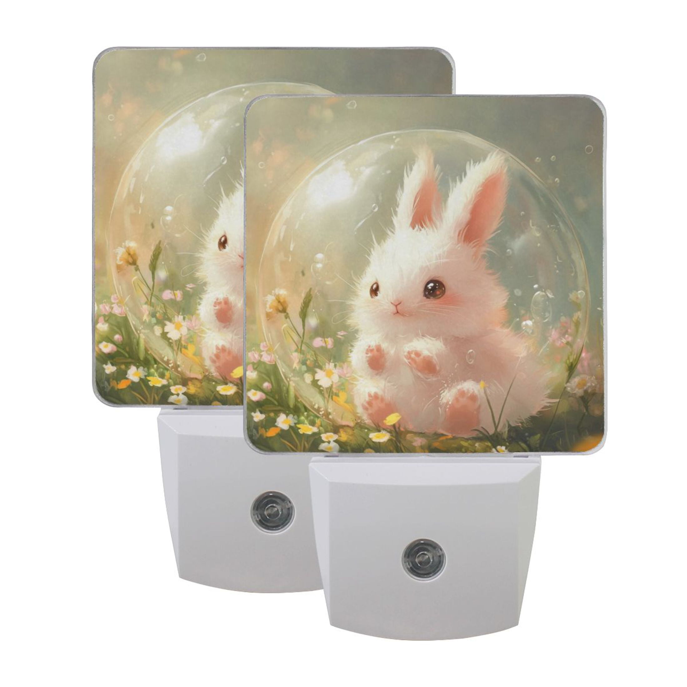 Night Light 3x4.5x1.4In LED Sensor Night Light Instruction Bedroom Baby ...