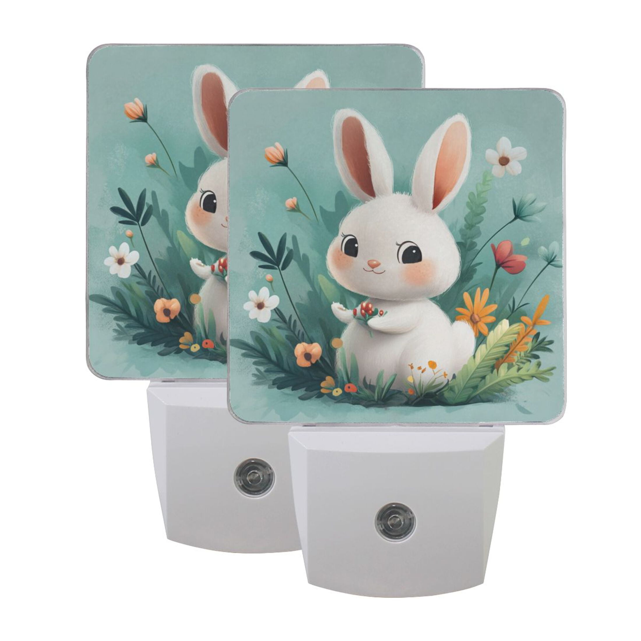 Night Light 3x4.5x1.4In LED Sensor Night Light Instruction Bedroom Baby ...
