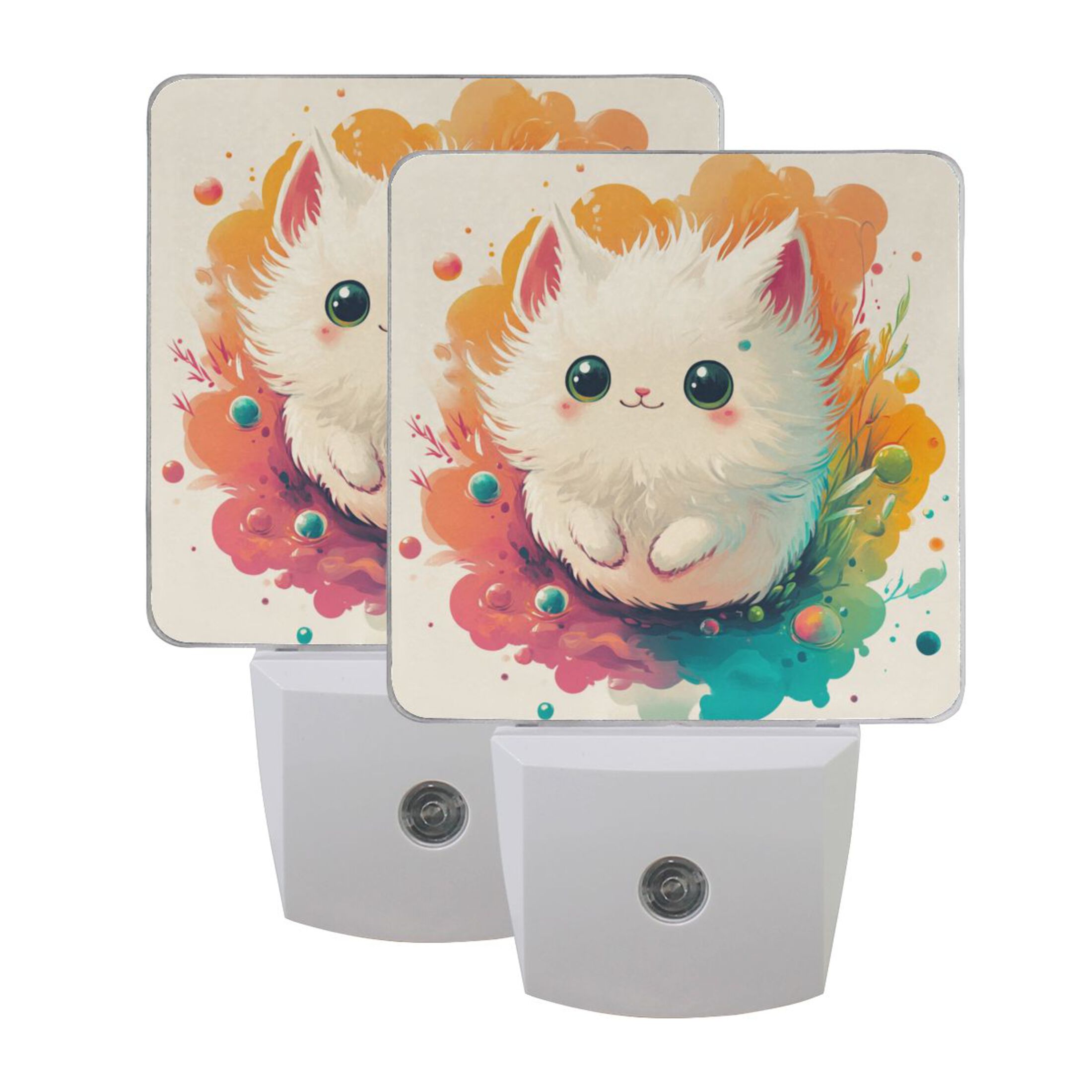 Night Light 3x4.5x1.4In LED Sensor Night Light Instruction Bedroom Baby ...