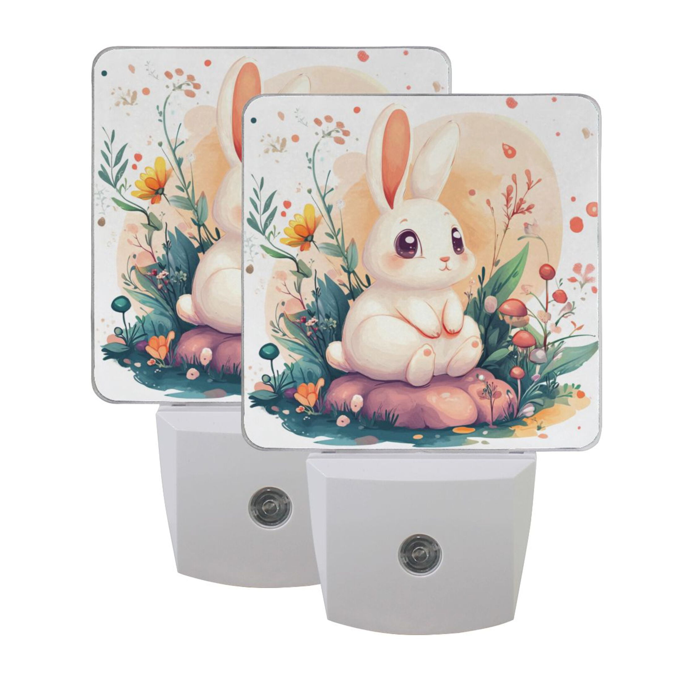 Night Light 3x4.5x1.4In LED Sensor Night Light Instruction Bedroom Baby ...