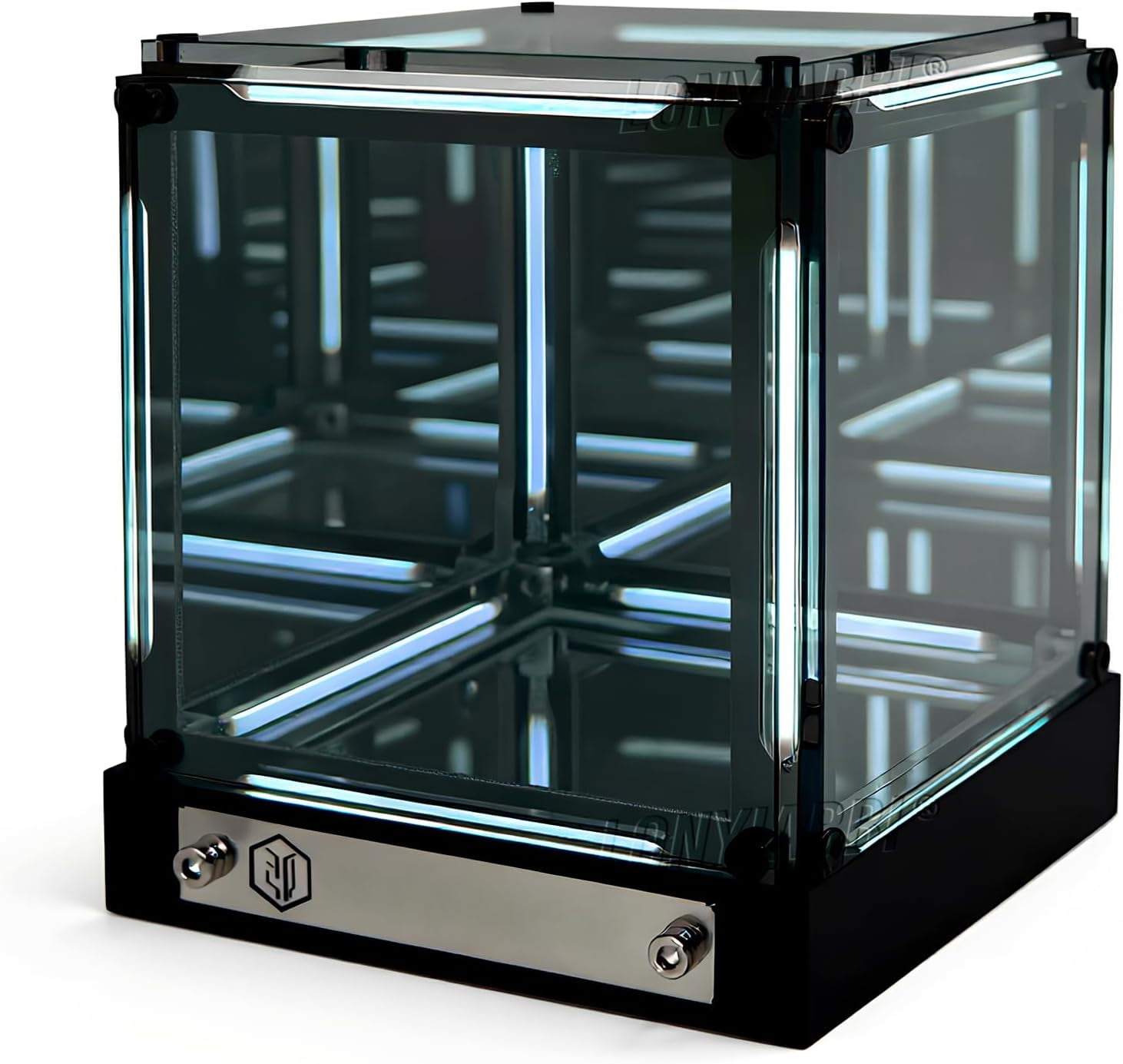 Night Light – 4D Acrylic Cube LED Bedside Lamp, Abyss Effect Touch ...