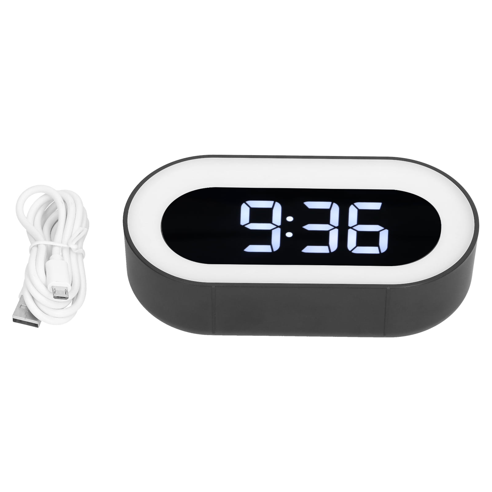Night Light Alarm Clock LED Digital Display Music Alarm Clock Perpetual ...
