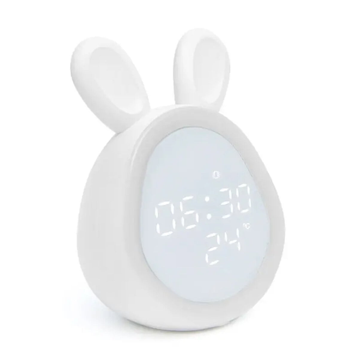 Night Light Alarm Clock Stepless Dimming Led Digital Alarm Clock Cute ...