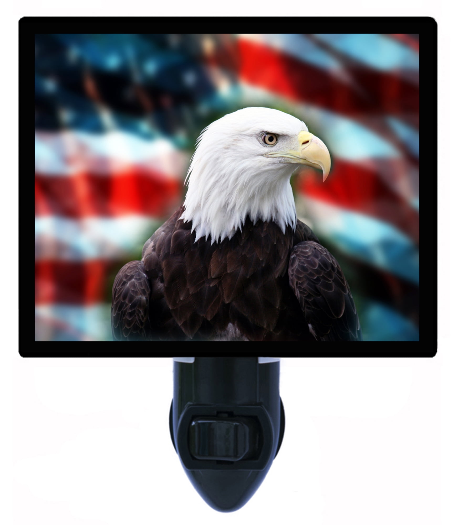 Night Light - Bald Eagle on US Flag. | Patriotic Theme, Includes Free ...