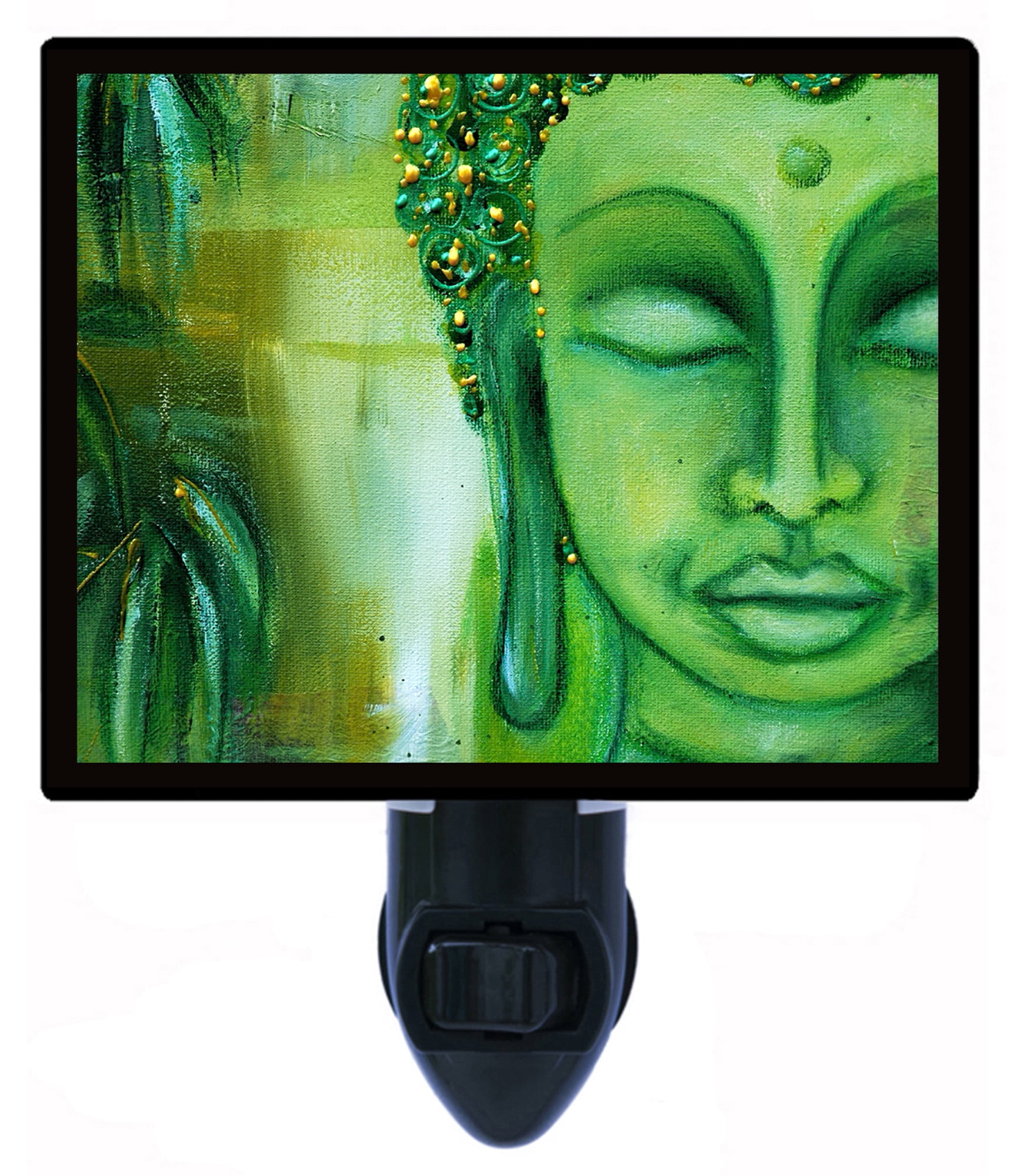 Night Light - Buddha Face on Green. | Buddha Theme, Includes Free ...