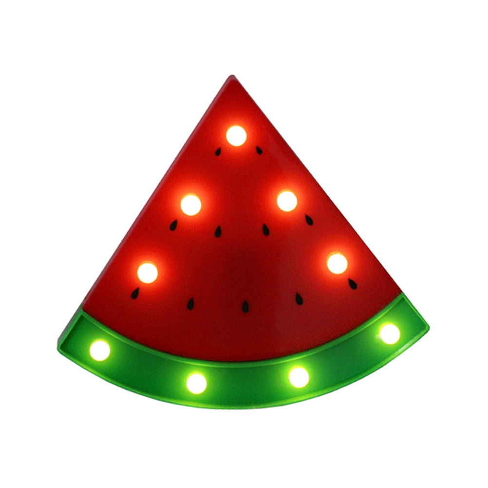 Night Light Desk Lamps LED Watermelon Light Watermelon Shaped Desk Lamp ...