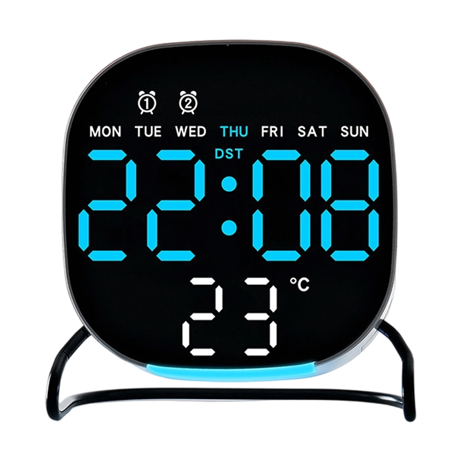 Night Light Digital Alarm Clock Electric Desk Clock with Indoor ...
