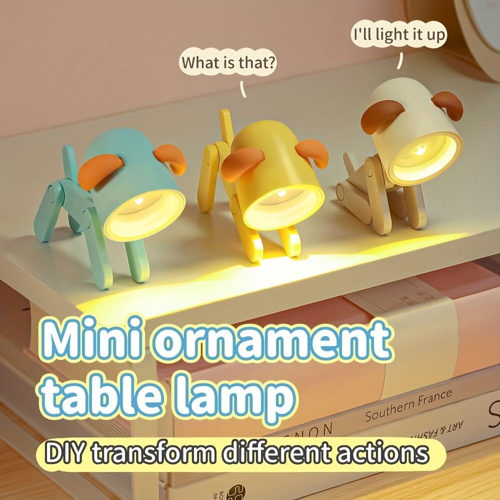 Night Light For Kids, 3 Color Led Animal Night Lamps, Cute Dog Night ...