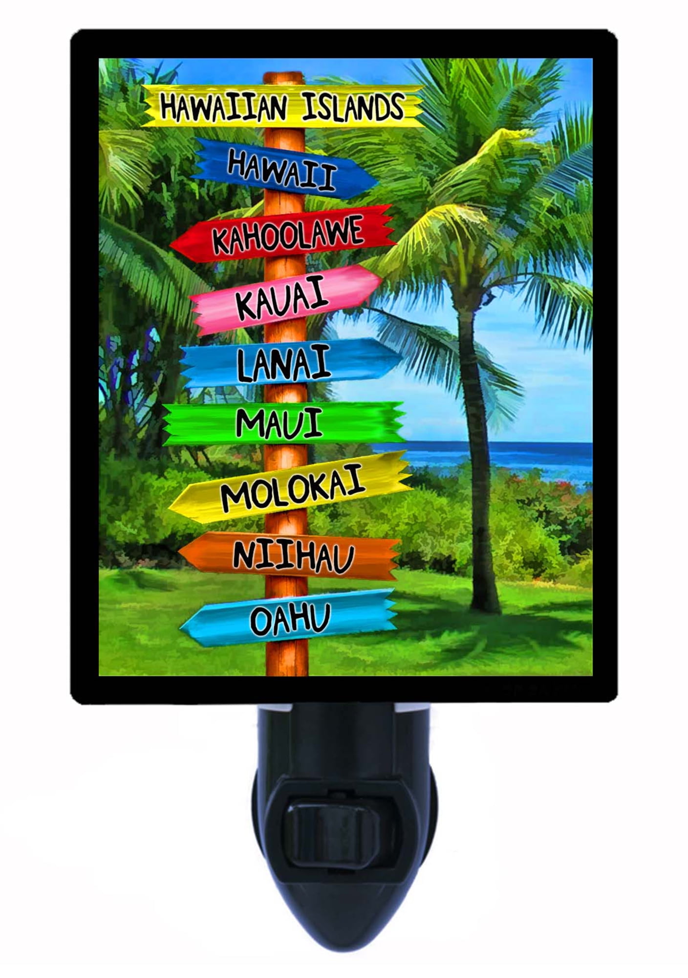 Night Light - Hawaiian Islands. | Tropical Theme, Includes Free ...
