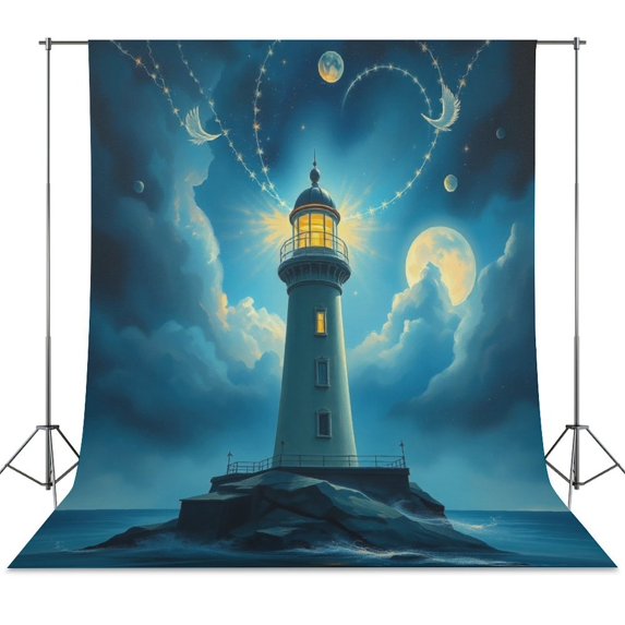 Night Light Hope Decorations BackdropPortrait Photography Background ...