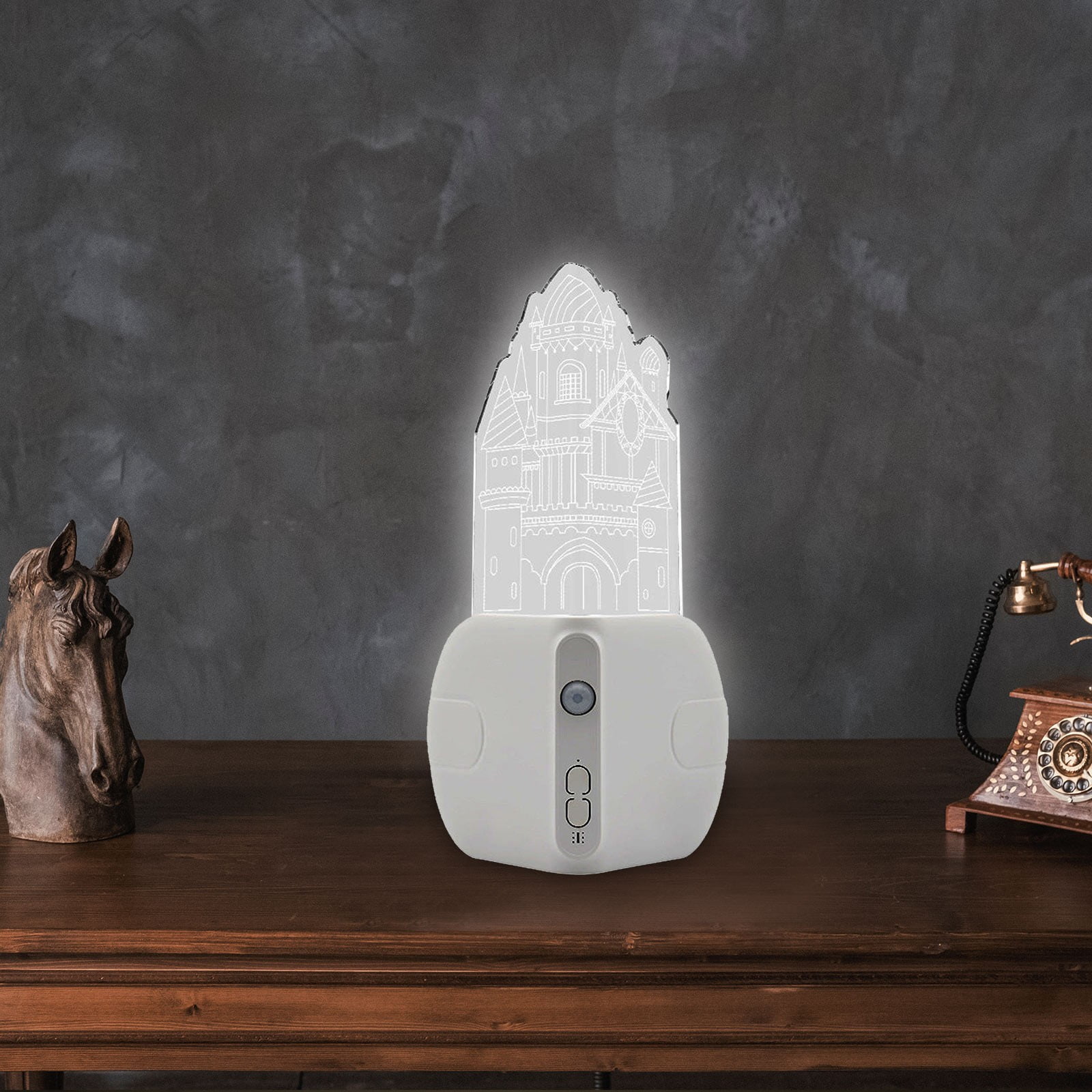 Night Light Induction Night Light Acrylic Castle Intelligent Induction ...
