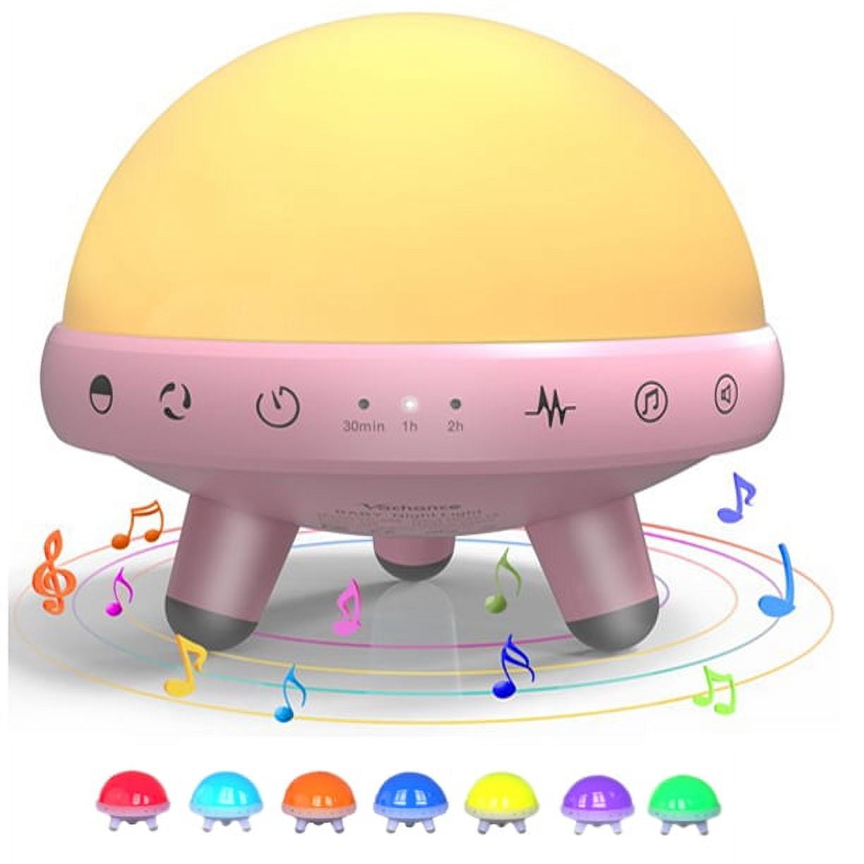 Kids Night Light with White Noise, 31 Sounds, 3 Modes, Color Changing ...