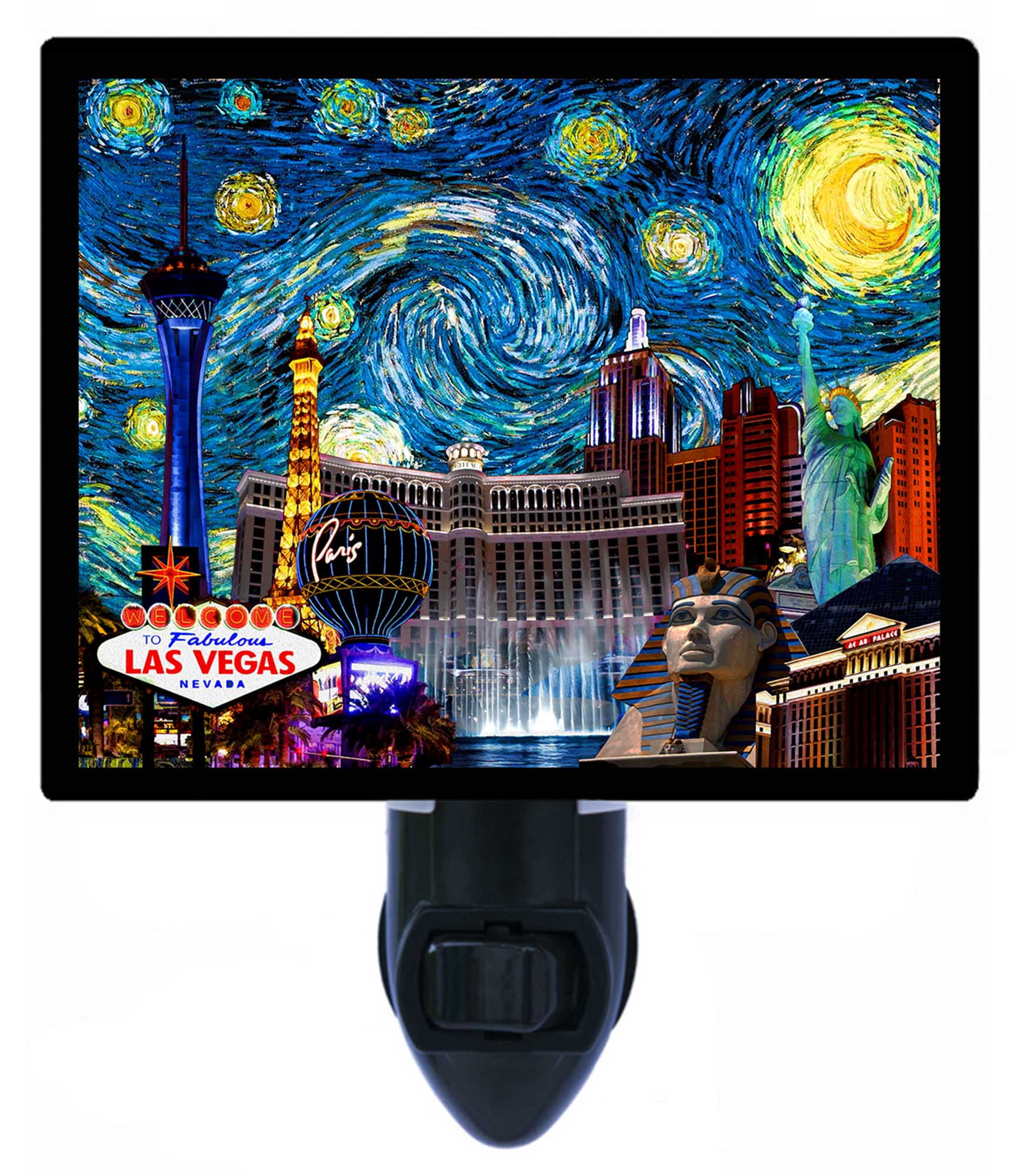 Night Light - Las Vegas Starry Night. | Van Gogh Theme, Includes Free ...