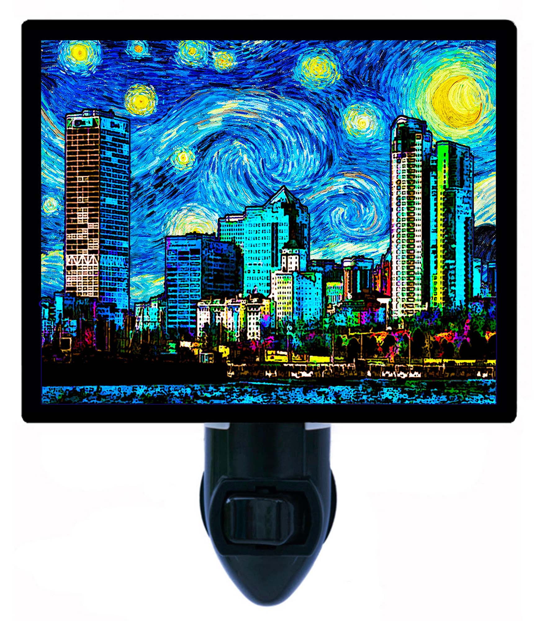 Night Light - Milwaukee Starry Night. | Van Gogh Theme, Includes Free ...