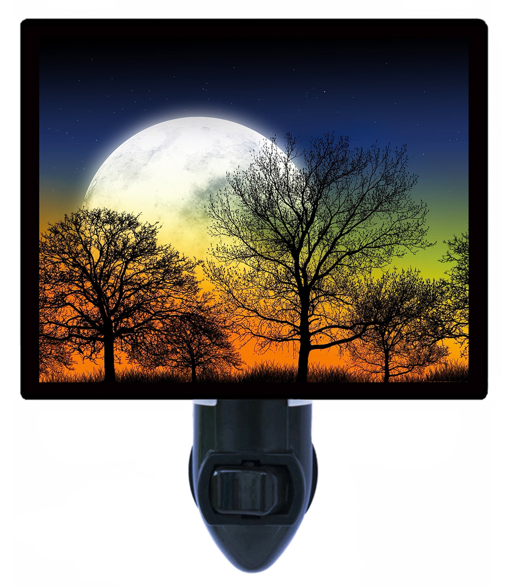 Night Light - Moonlight Silhouette. | Moon Theme, Includes Free ...