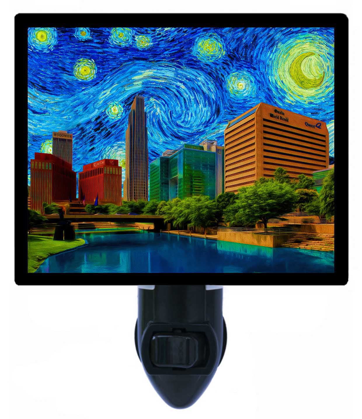 Night Light - Omaha Starry Night. | Van Gogh Theme, Includes Free ...