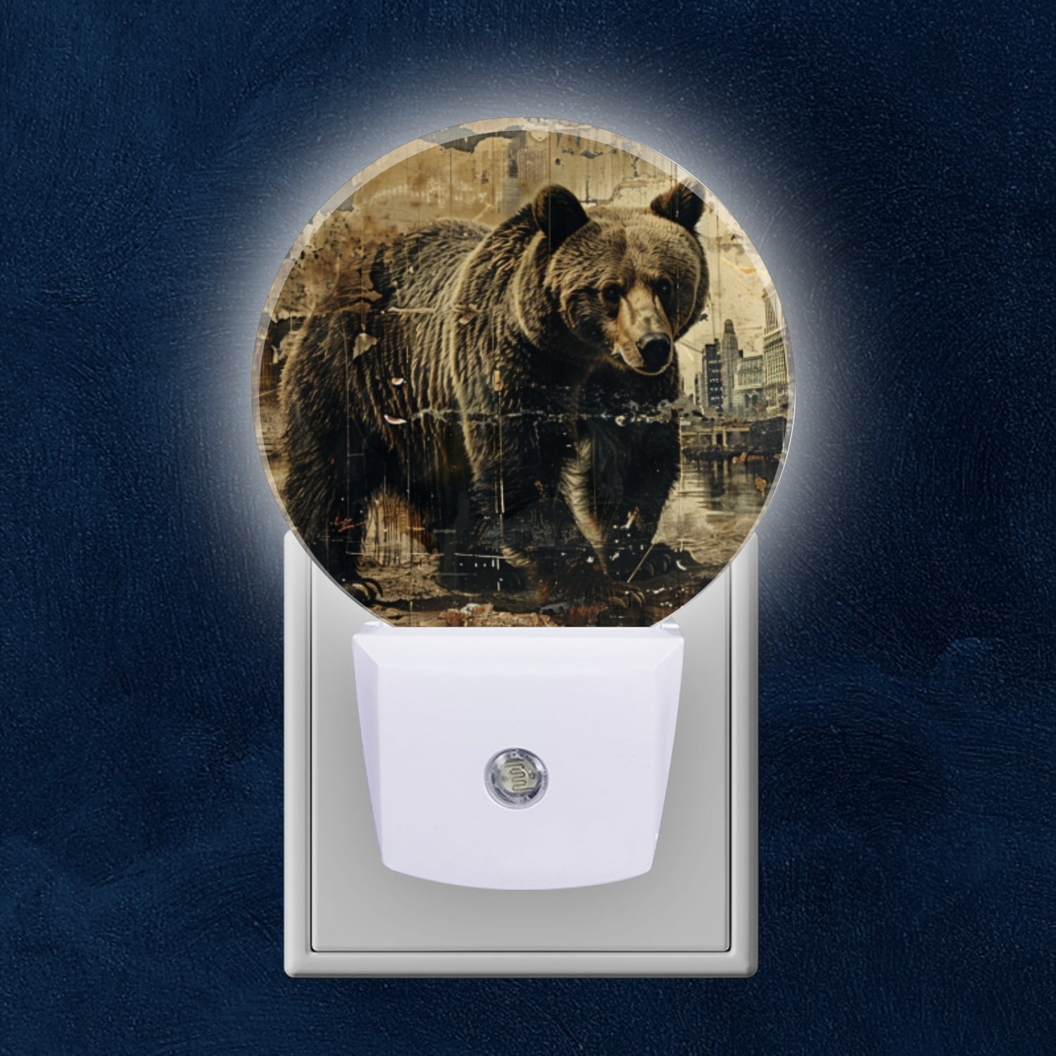 Night Light Plug into Wall,Dusk to Dawn Sensor Auto-On/Off for Bathroom ...