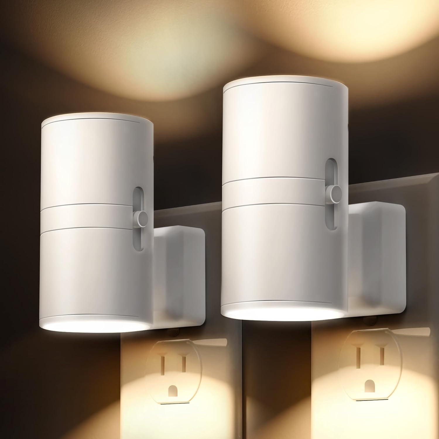 Night Light Plug in, Night Lights Plug into Wall, Light Sensor, 0-100LM ...