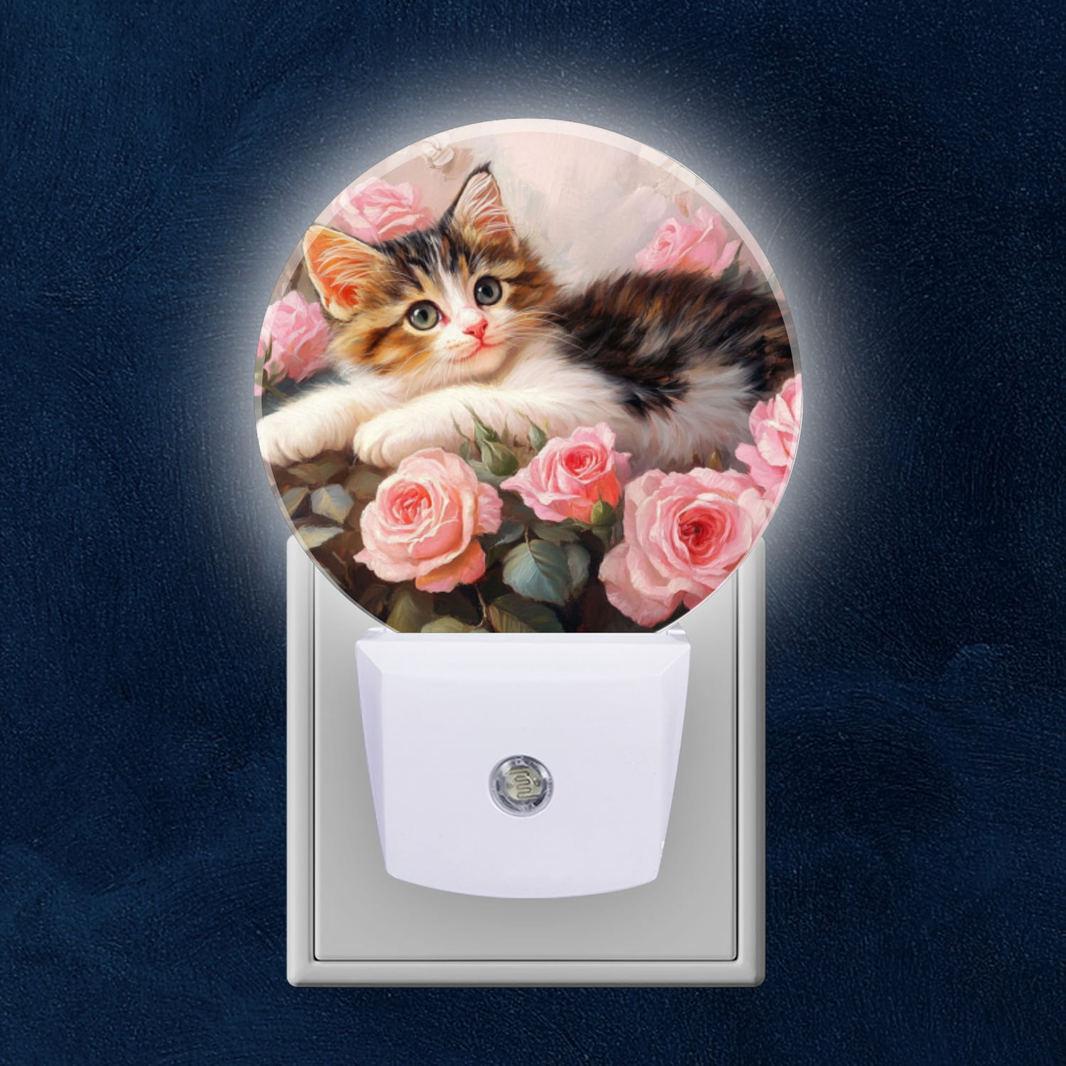 Night Light Plug into Wall,Dusk to Dawn Sensor Auto-On/Off for Bathroom ...