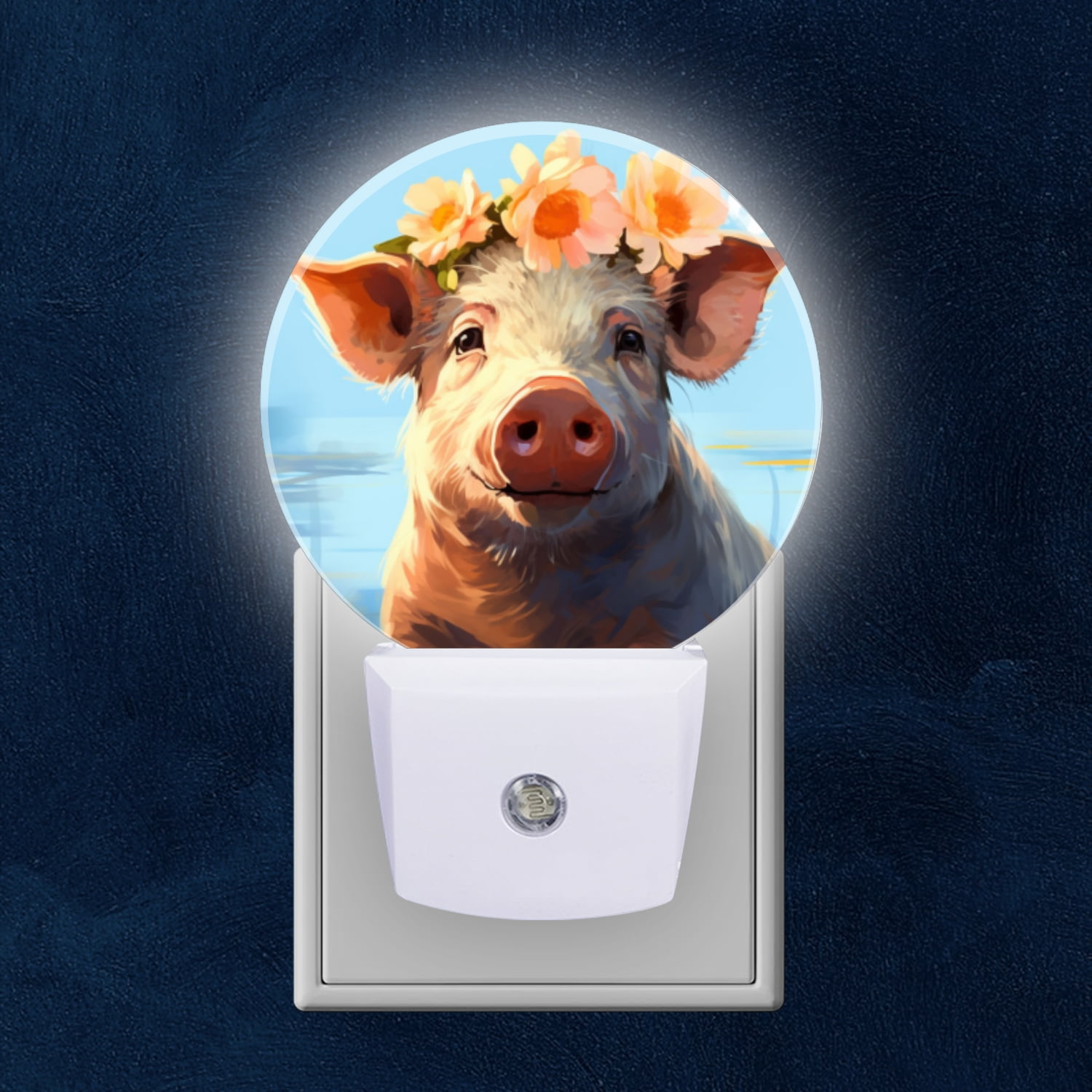 Night Light Plug into Wall,Dusk to Dawn Sensor Auto-On/Off for Bathroom ...