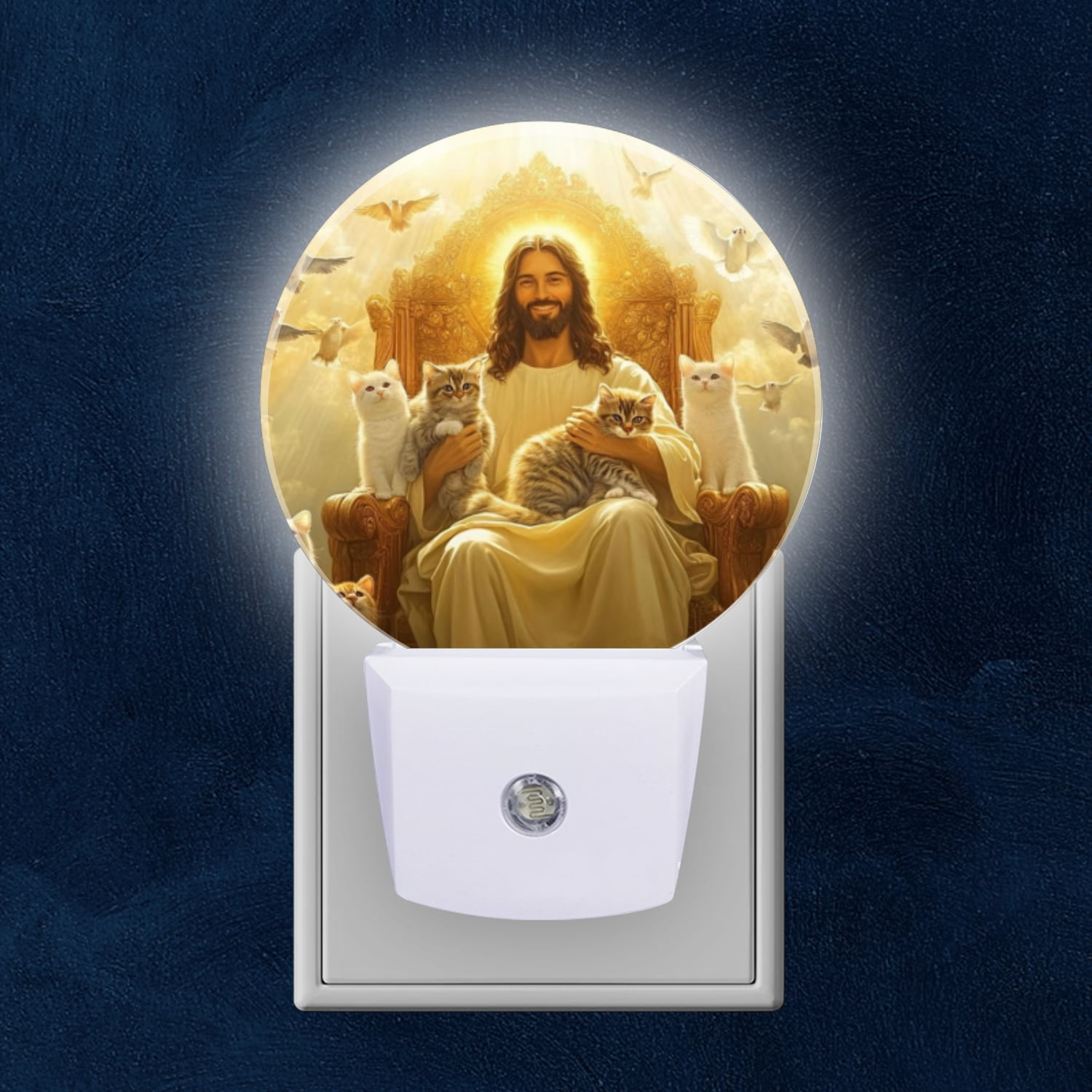 Night Light Plug into Wall,Dusk to Dawn Sensor Auto-On/Off for Bathroom ...