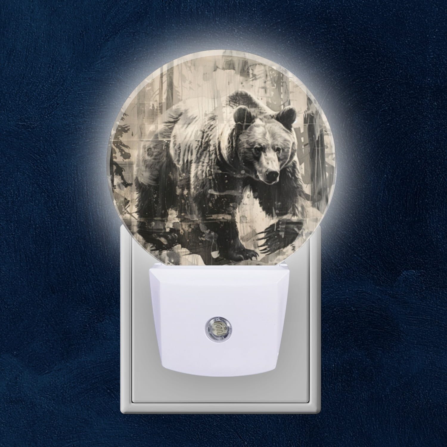 Night Light Plug into Wall,Dusk to Dawn Sensor Auto-On/Off for Bathroom ...