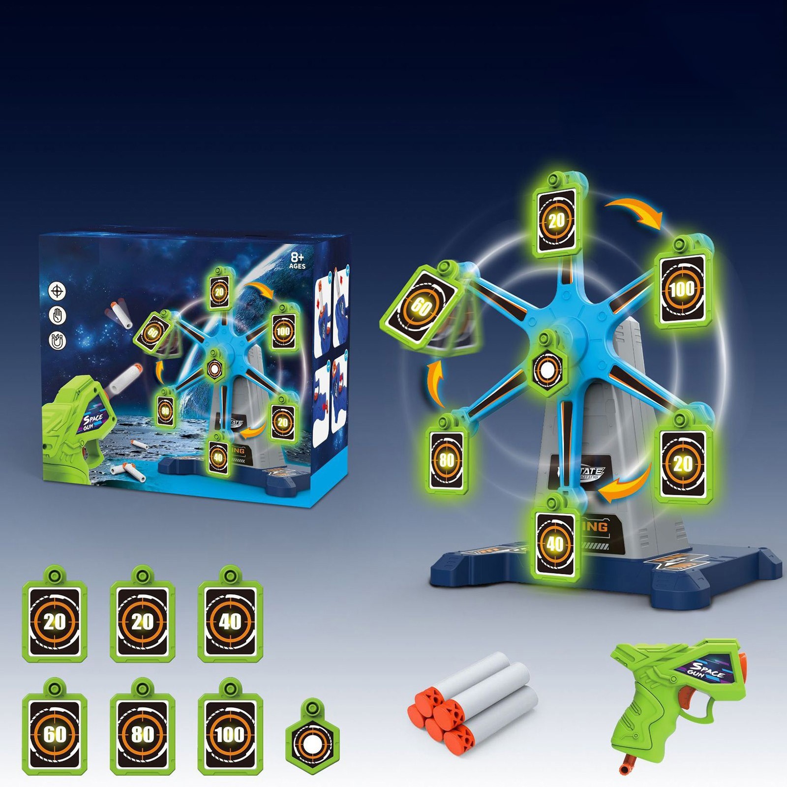 Night Light Shooting Target Practice Children'S Shooting Toy Set ...