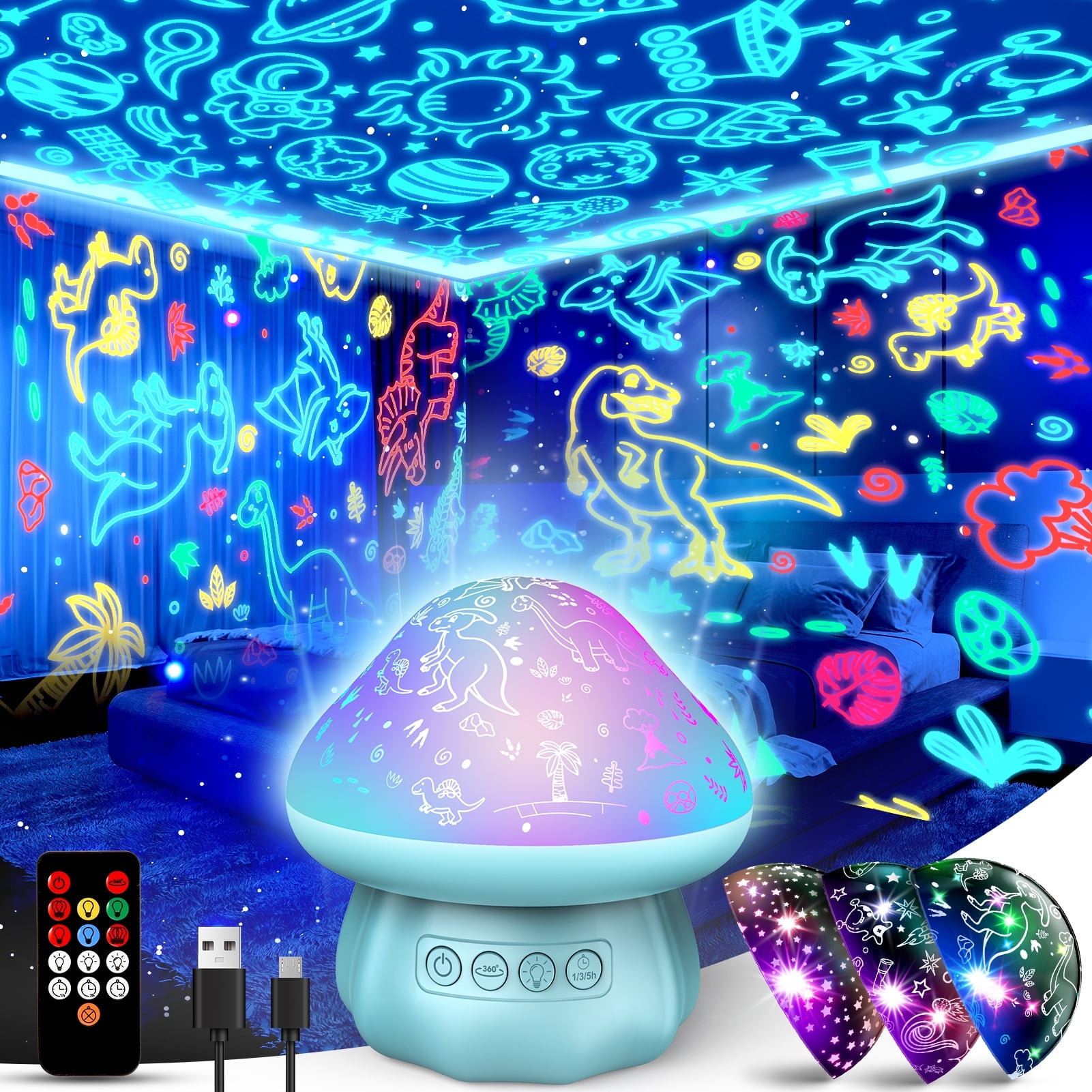Night Light Star Projector for Kids, Starry Projector Light for Kids ...