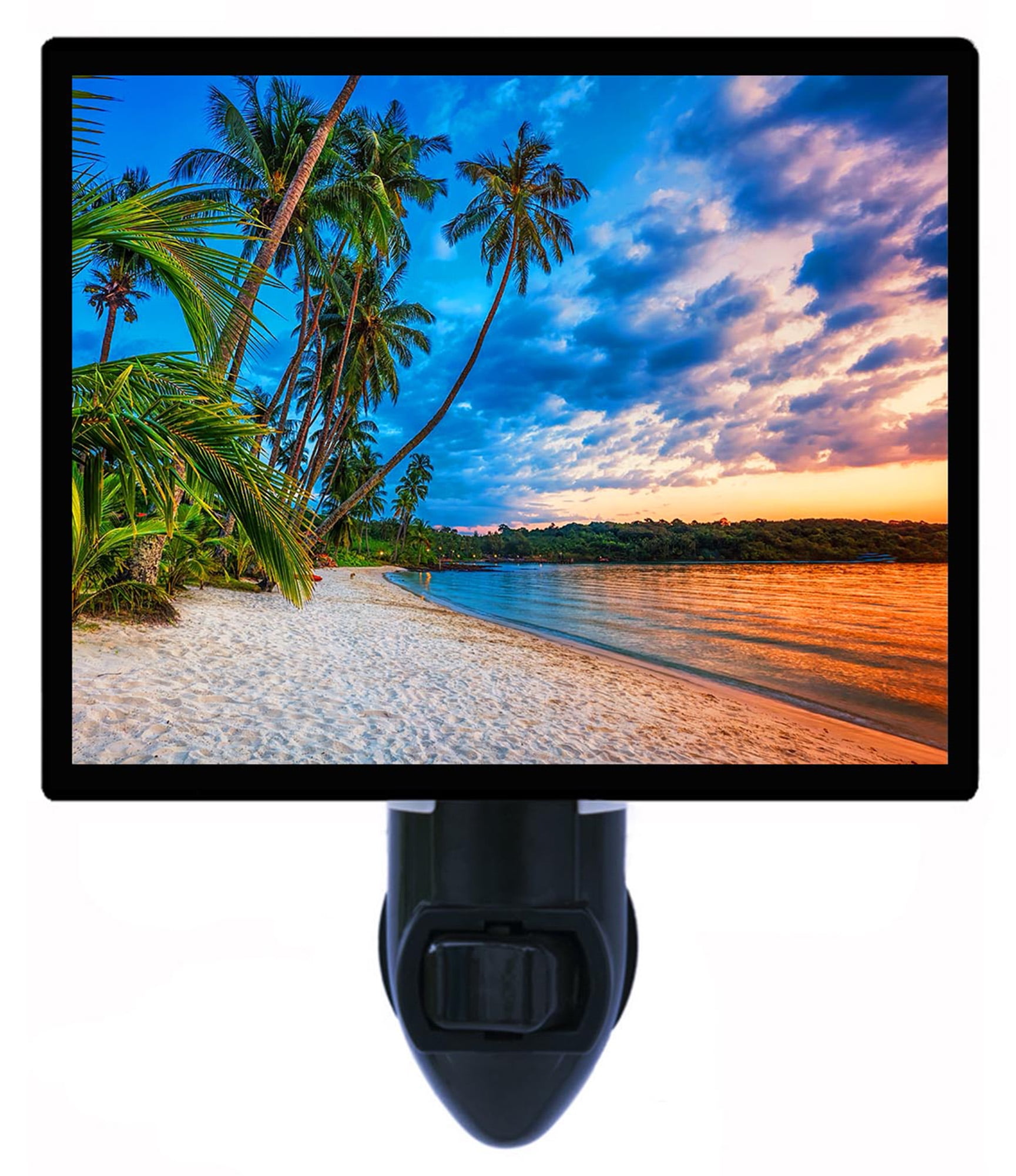Night Light - Tropical Beach at Sunset. | Tropical Theme, Includes Free ...