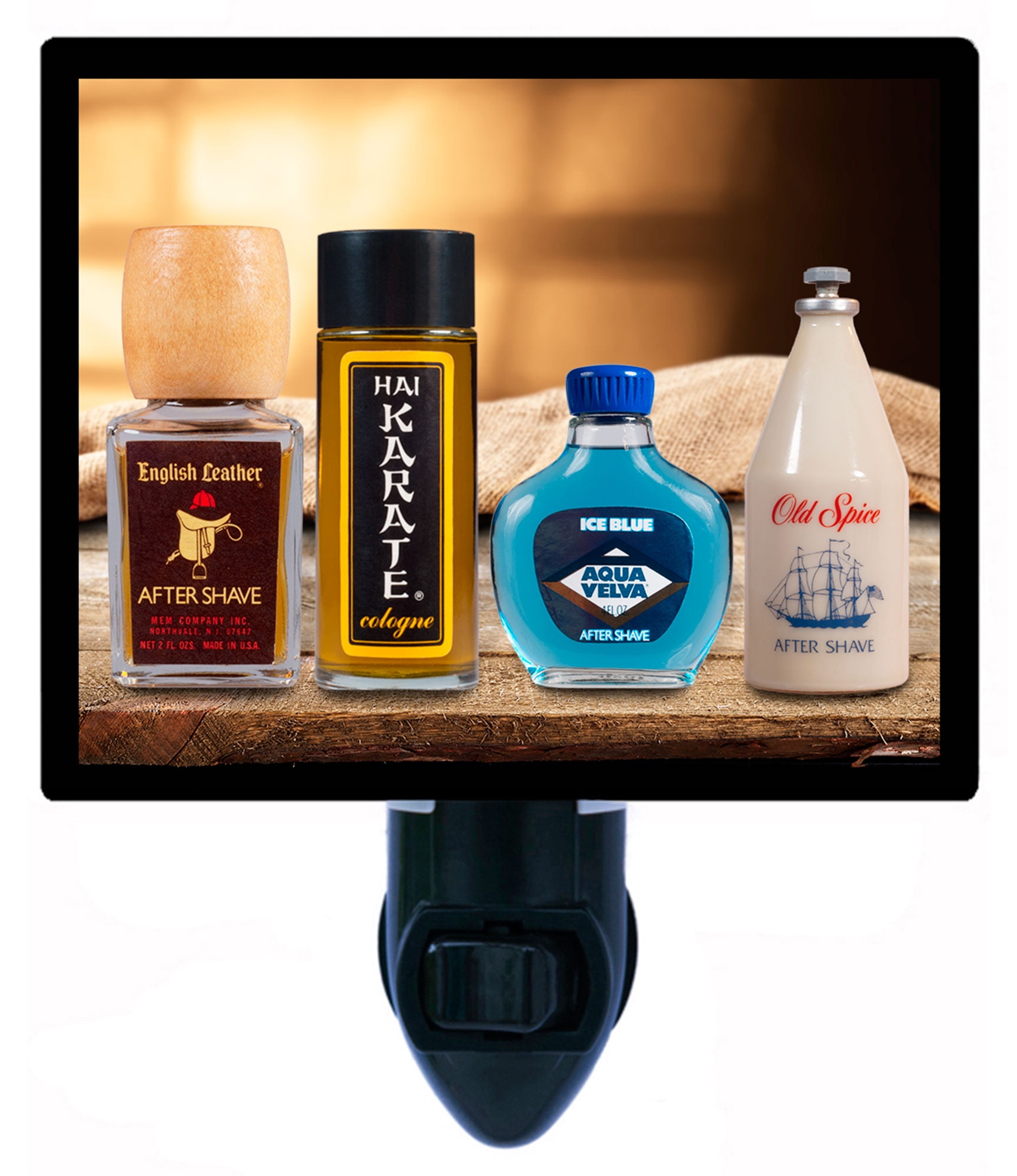 Night Light - Vintage Drug Store Colognes. | Bathroom Theme, Includes ...