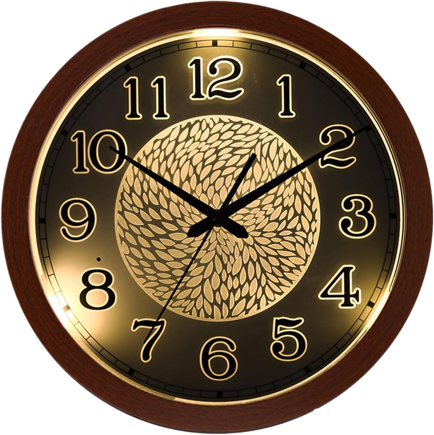 Night Light Wall Clock, 13 Inch Wall Clocks Lighted up at Night, Large ...