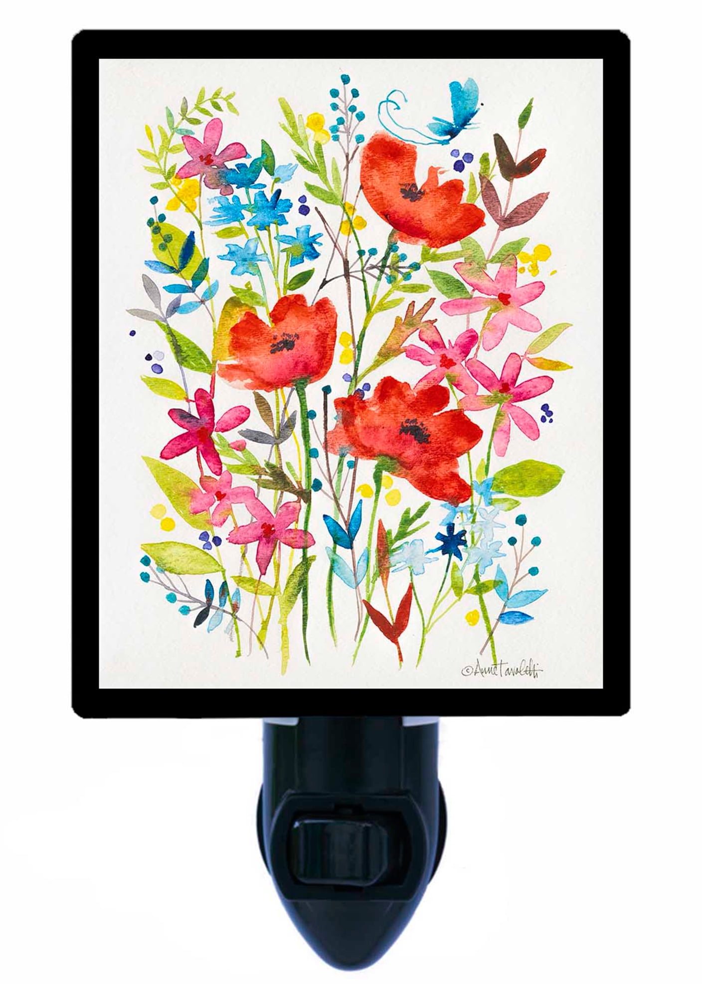 Night Light - Watercolor Flowers. | Flower and Garden Theme, Includes ...
