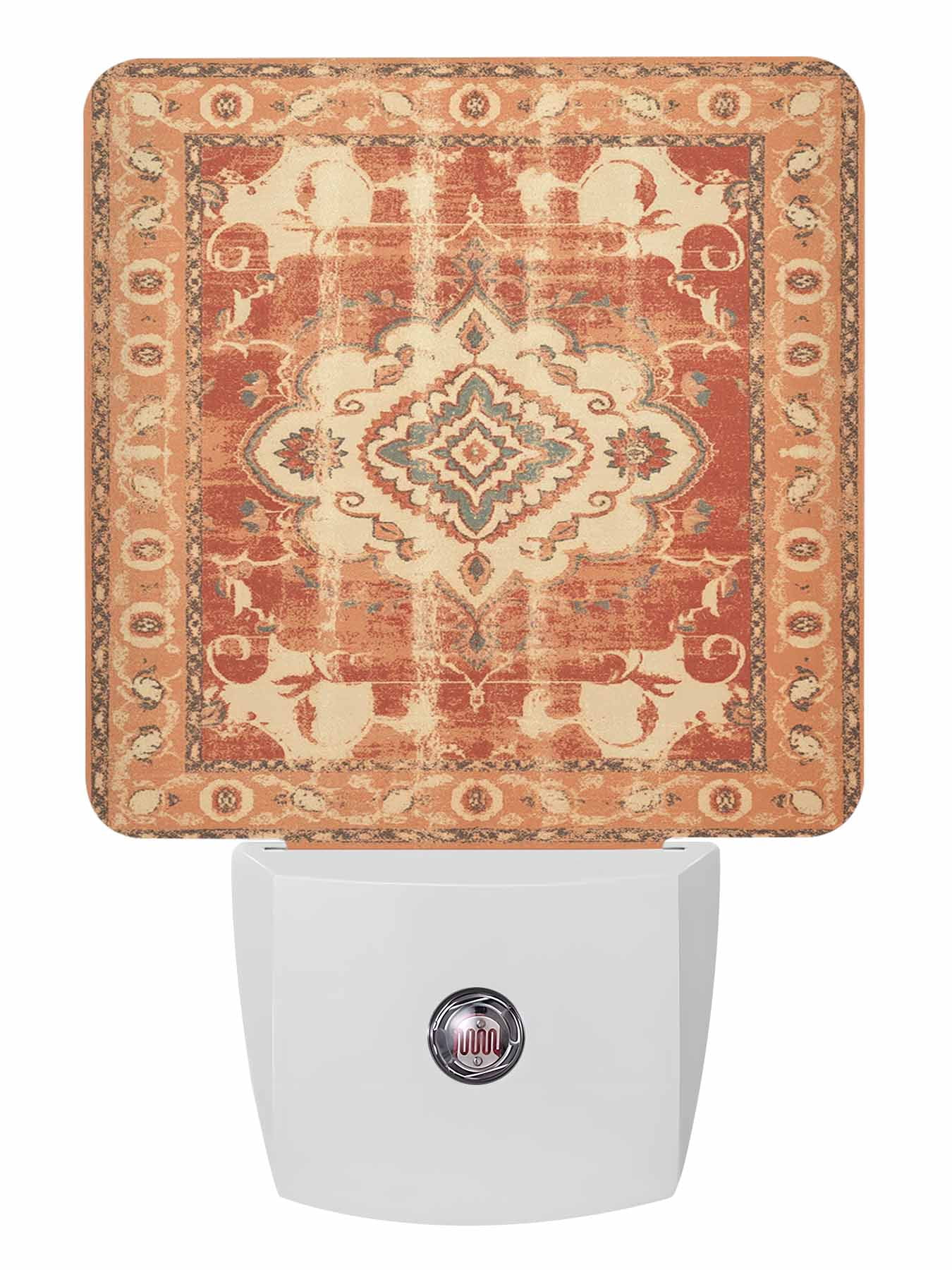 Night Lights Auto Sensor Burnt Orange Bohemia Plug-in LED Nightlights ...