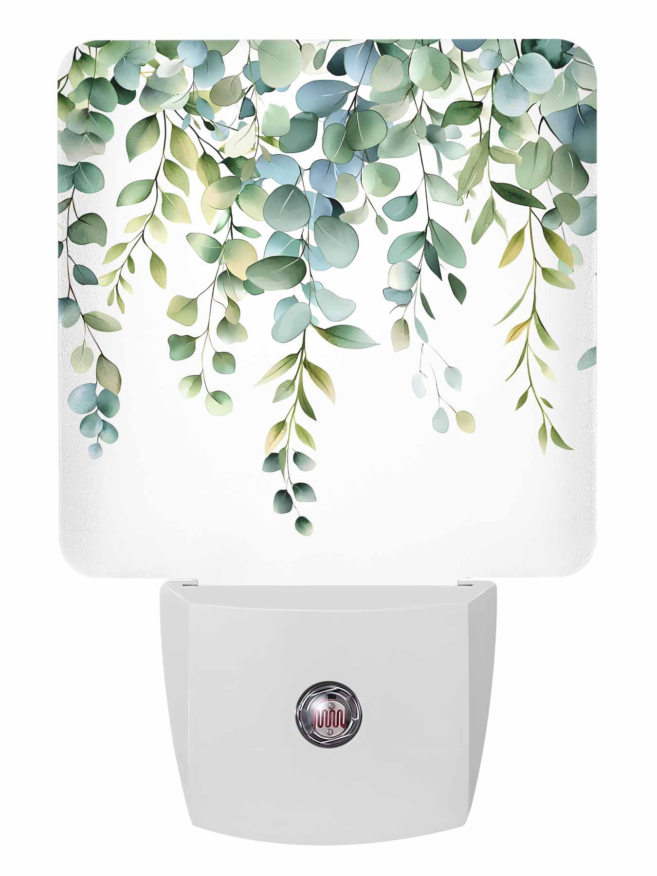 Night Lights Auto Sensor Eucalyptus Leaves Plug-in LED Nightlights Lamp ...