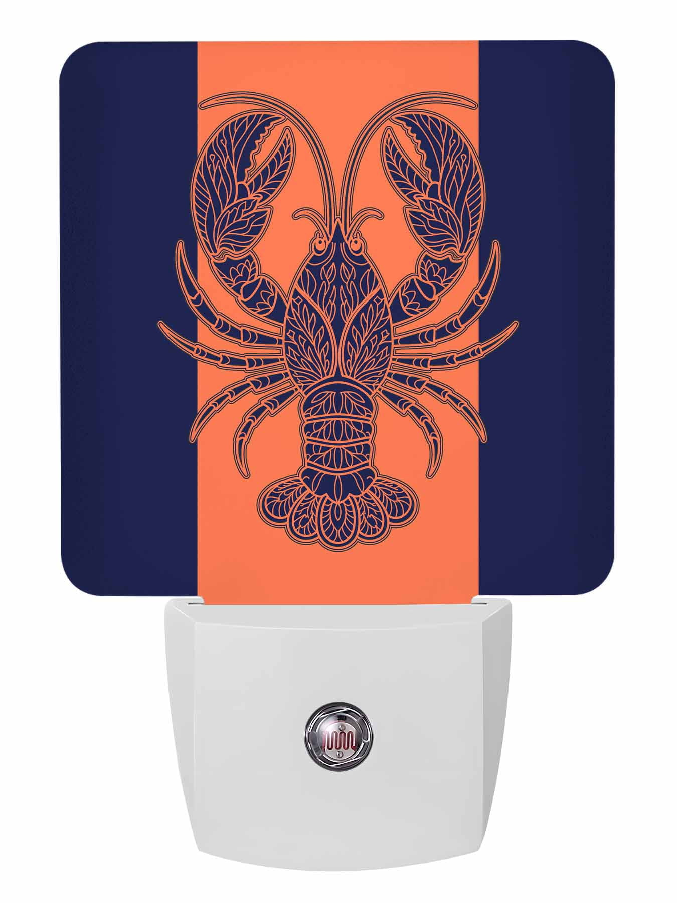 Night Lights Auto Sensor Lobster Plug-in LED Nightlights Lamp Dusk to ...