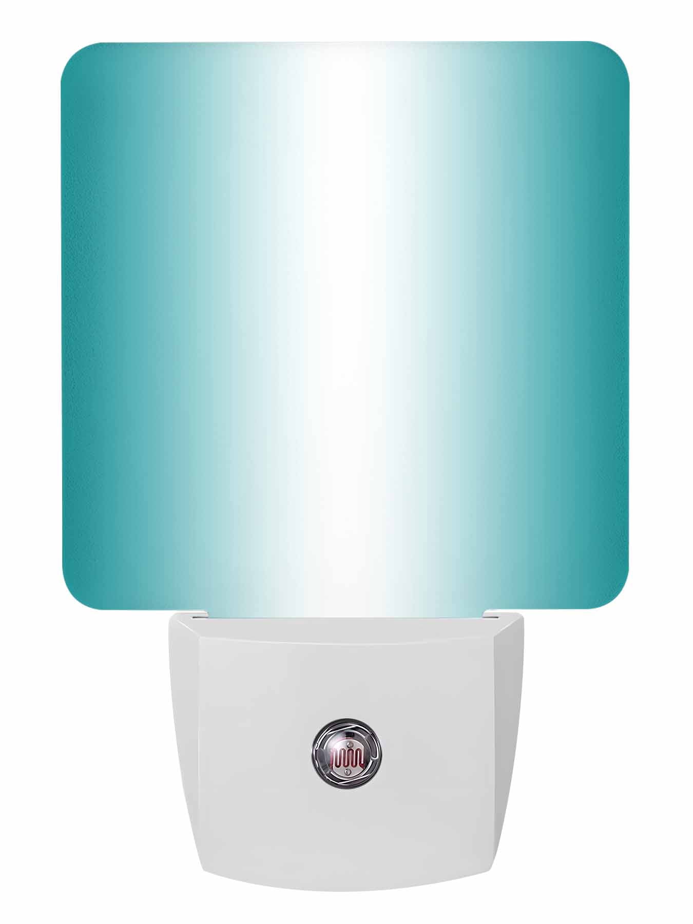 Night Lights Auto Sensor Ombre White Teal Plug-in LED Nightlights Lamp ...