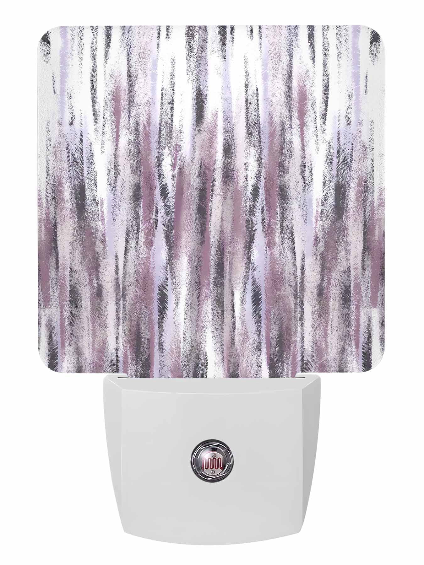 Night Lights Auto Sensor Purple Abstract Paint Plug-in LED Nightlights ...