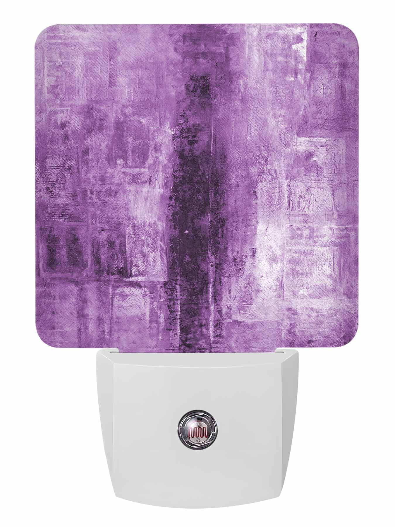 Night Lights Auto Sensor Purple Paint Plug-in LED Nightlights Lamp Dusk ...