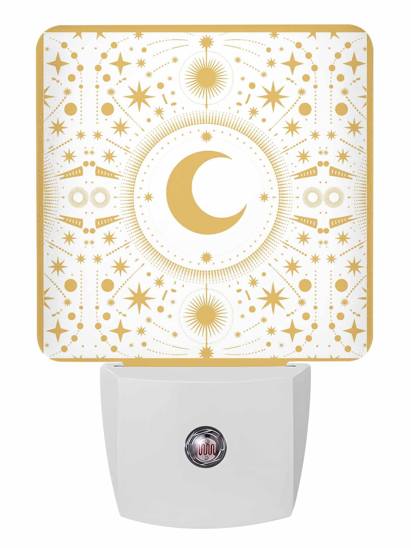 Night Lights Auto Sensor Stars Moon Plug-in LED Nightlights Lamp Dusk ...