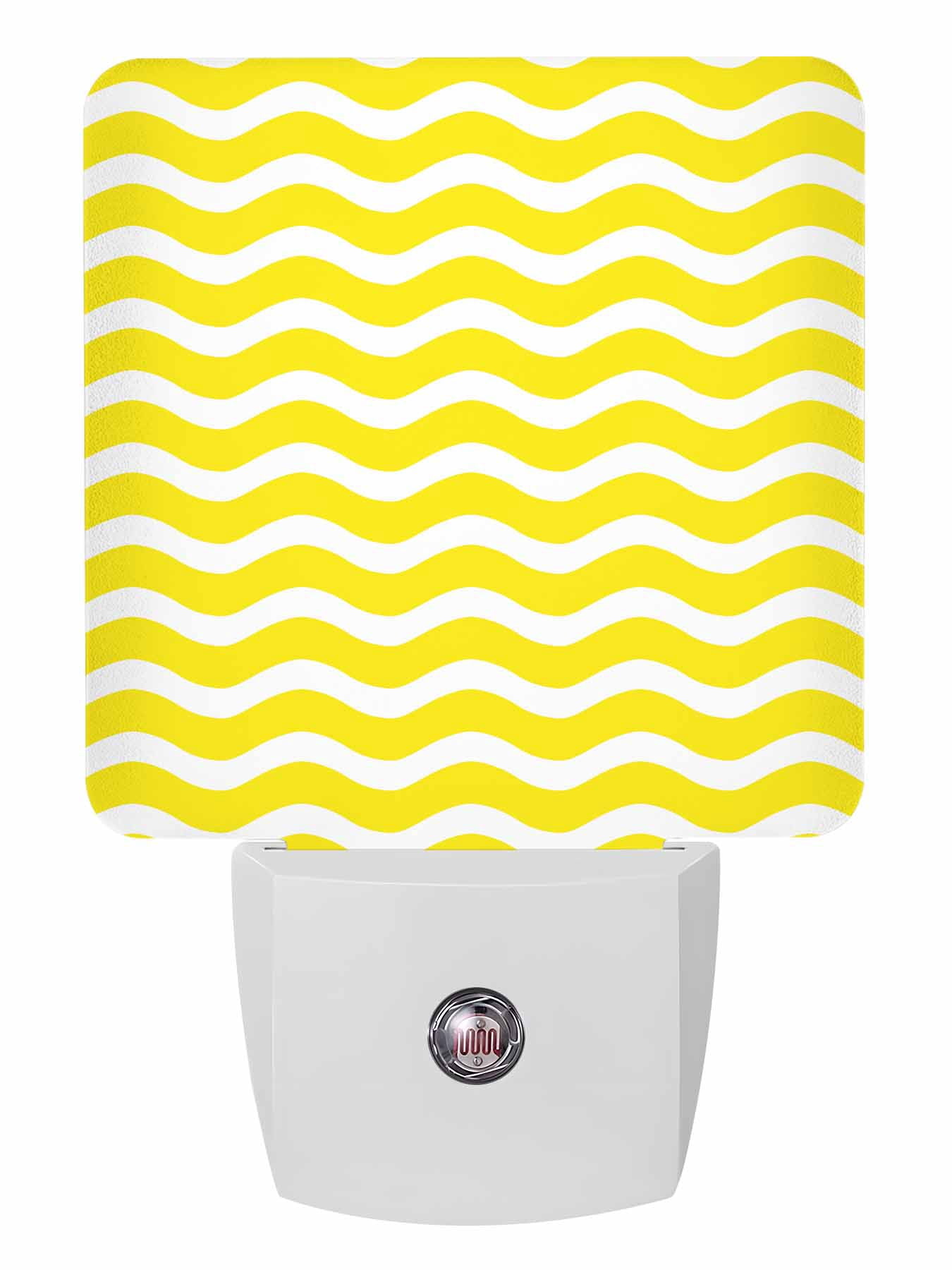 Night Lights Auto Sensor Yellow Nautical Waves Plug-in LED Nightlights ...