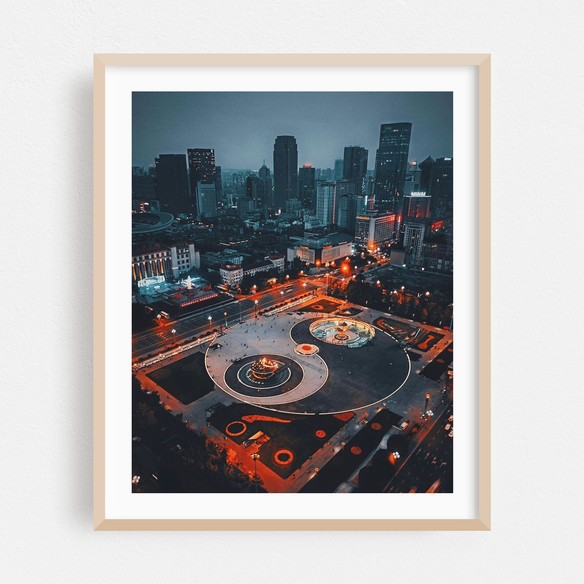 Night Lights of Chengdu’s Tianfu Square - Chengdu Sichuan China ...