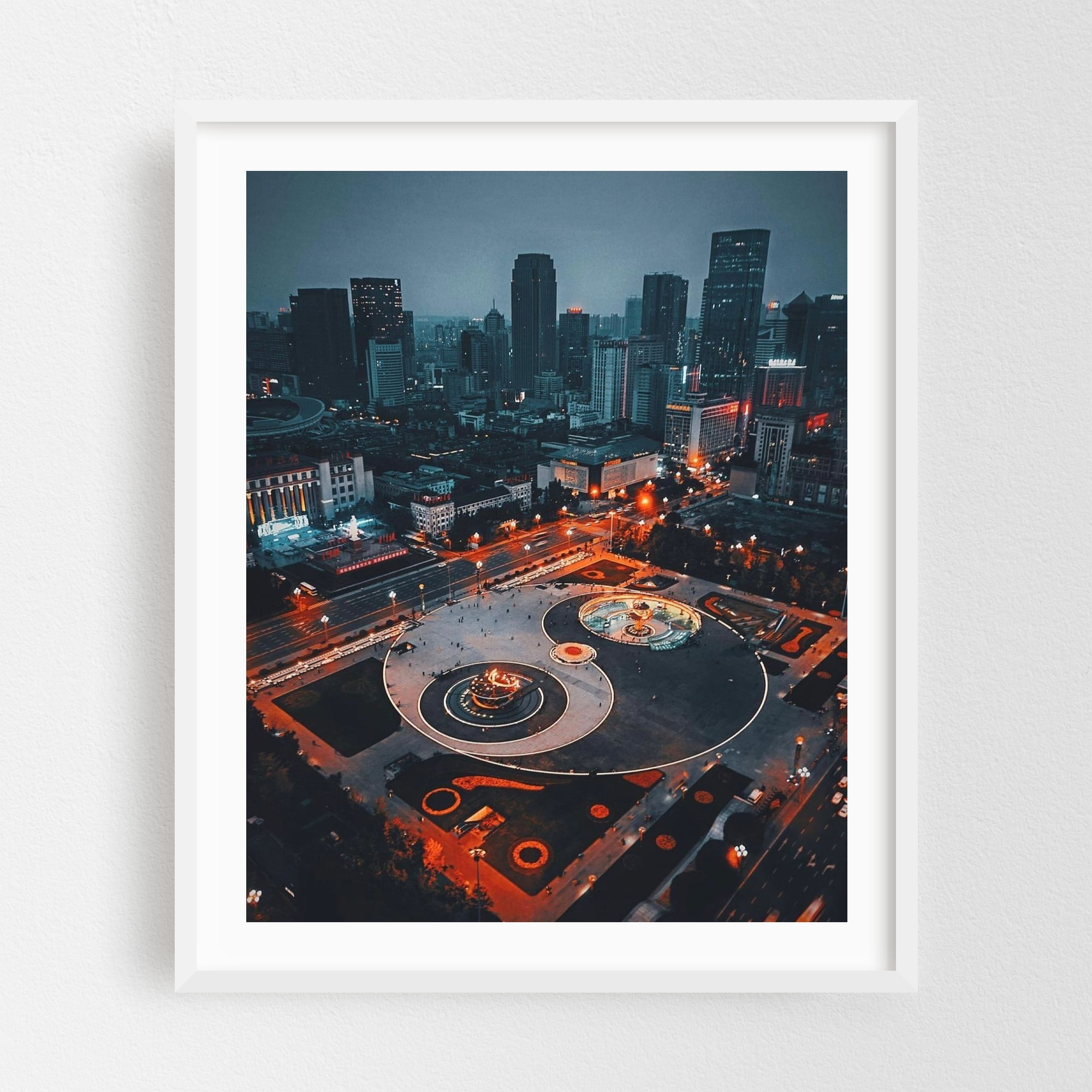 Night Lights of Chengdu’s Tianfu Square - Chengdu Sichuan China ...