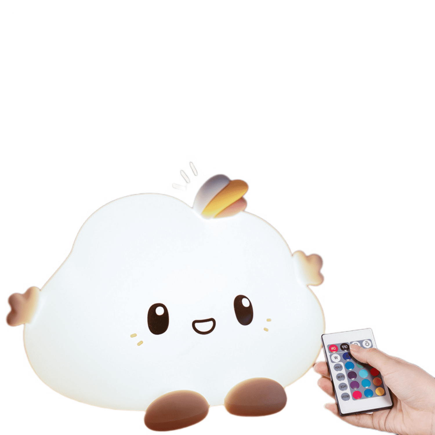 Night Lights Cute Baby Night Light Rechargeable Silicone Cloud Night ...