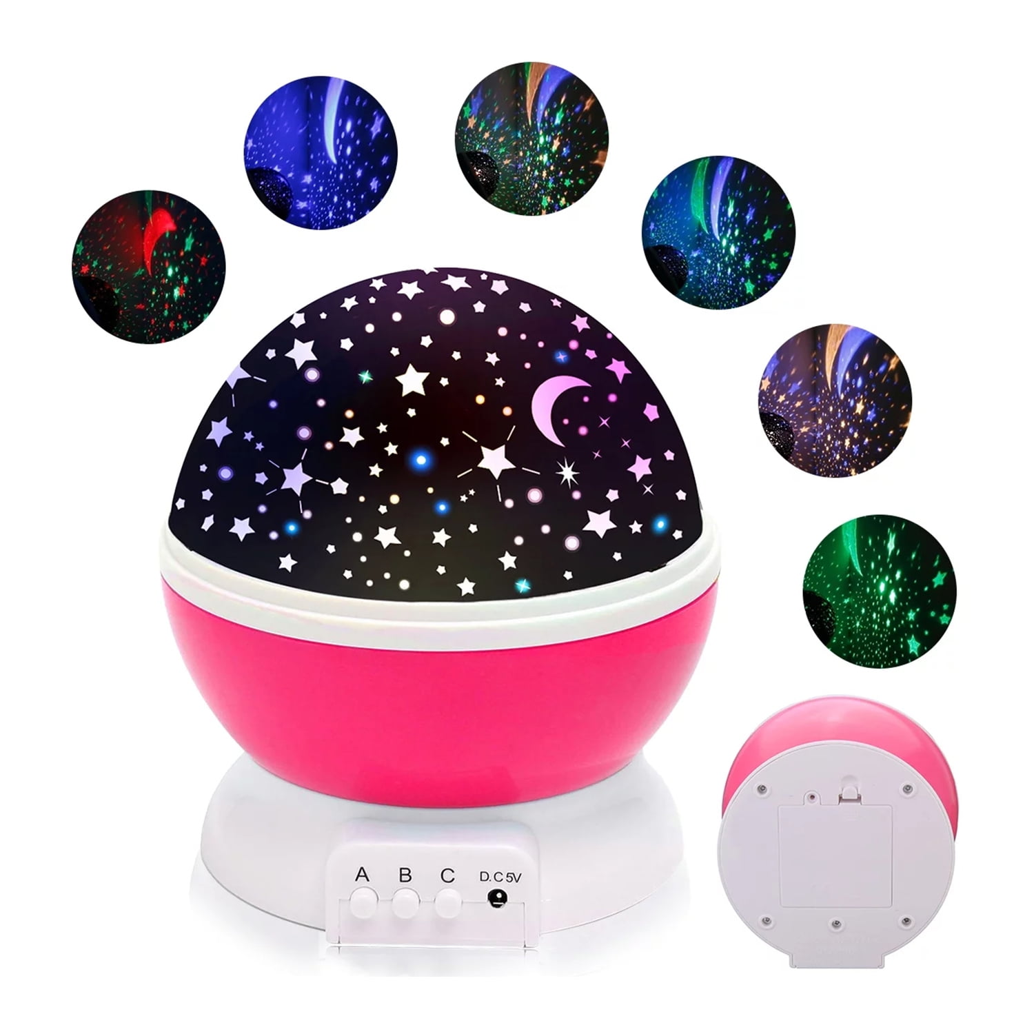 Night Lights for Kids, Star Night Light Projector for Kids Room, 360 ...
