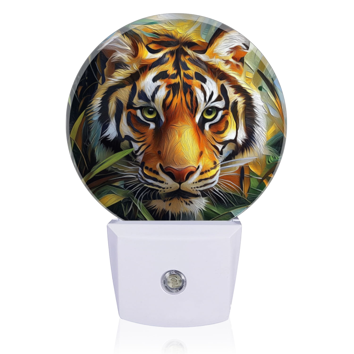 Night Lights Plug Into Wall, Powerful Leafy - Encircled Tiger LED Night ...